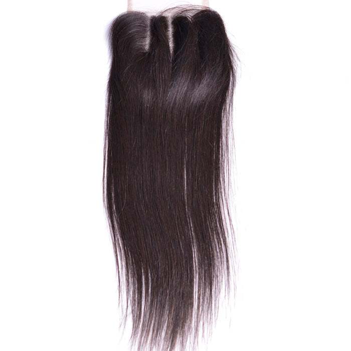 Virgin Brazilian Remy Straight 4” x 4” Lace Closure | Lace Xclusive®