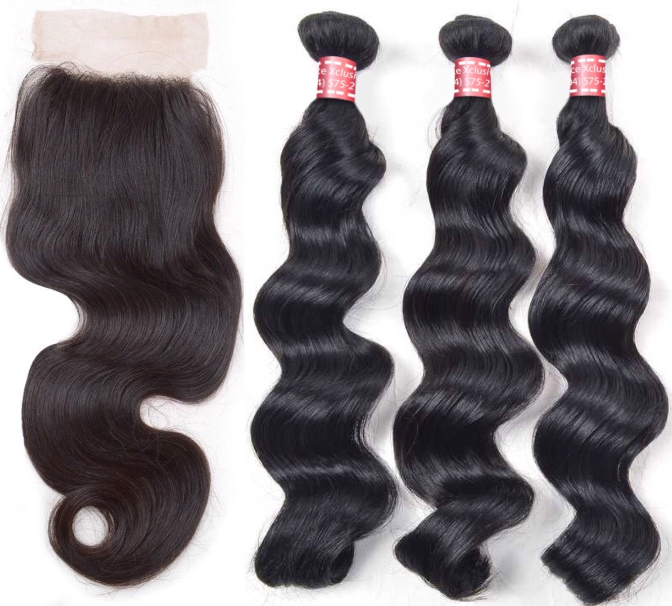 Virgin Indian Natural Wave Bundle & Closure Package | Lace Xclusive®